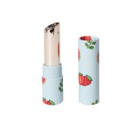 China Luxury lipstick tube box round cardboard paper lip balm tube for packaging for sale