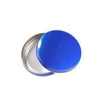 China Thermal Transfer Peacock Blue Aluminum Cosmetic Jars 1oz Cosmetic Jars With Lids for sale
