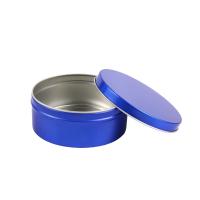 China Thermal Transfer Peacock Blue Aluminum Cosmetic Jars 1oz Cosmetic Jars With Lids for sale