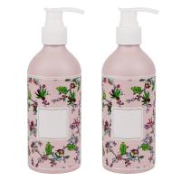 China SGS Floral 16oz Pump Bottle 30ml 120ml 500ml Eco Friendly Cosmetic Bottles for sale