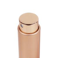 China Rose Gold Silver Rotary Airless Pump Bottle 0.34 To 0.5 Ounce Sample Perfume Bottles for sale