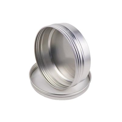 China Silvery White Moistureproof 30g Aluminum Cream Jar For Cosmetics for sale
