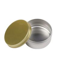 China Round Silver Candy Cosmetic Sample Containers Aluminium 5ml To 500ml Cream Jar for sale