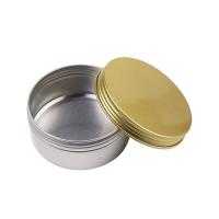 China Round Silver Candy Cosmetic Sample Containers Aluminium 5ml To 500ml Cream Jar for sale