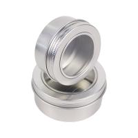 China Custom Logo Round Aluminum Cosmetic Jars Metal Tea Canisters For Food Storage for sale
