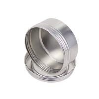 China Custom Logo Round Aluminum Cosmetic Jars Metal Tea Canisters For Food Storage for sale