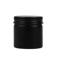 China PASSEN Screw Lid 100ml Aluminium Tins Lightweight Black 8oz Candle Tins for sale