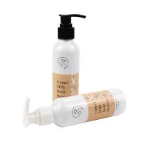 China 3.4OZ 5OZ 6.7OZ Household Shower Pump Bottle White Orange Custom Cosmetic Bottles for sale