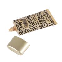 China Custom Leopard Print Empty Collapsible Tube 0.27oz-13oz PE Plastic Squeeze Tube for sale