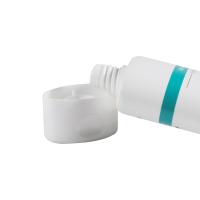 China 30g 80g White Care Cream Plastic Cosmetic Tubes With Flip Top Cap for sale