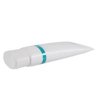 China 30g 80g White Care Cream Plastic Cosmetic Tubes With Flip Top Cap for sale