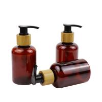 China Red Brown PET 8 16 32 Oz Empty Shampoo Bottles With Pump Dispenser for sale