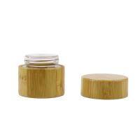 China Eco Friendly Bamboo Cosmetic Packaging 10g 15g 30g Cosmetic Bamboo Jar for sale