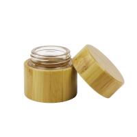 China Eco Friendly Bamboo Cosmetic Packaging 10g 15g 30g Cosmetic Bamboo Jar for sale