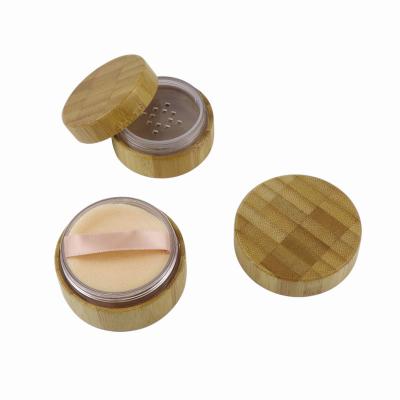 China Hot Stamping Screw Cap Bamboo Aluminum Jar 1OZ 1.8OZ 3.5OZ Bamboo Canisters for sale