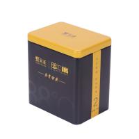 China Customized Square Tea Tins Loose Leaf Tea Containers With Metal Lid for sale