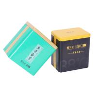 China Customized Square Tea Tins Loose Leaf Tea Containers With Metal Lid for sale