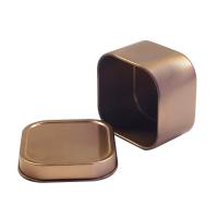 China 100ml 120ml Food Square Tin Can Containers Customized Logo for sale