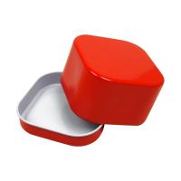 China 100ml 120ml Food Square Tin Can Containers Customized Logo for sale