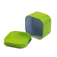 China 100ml 120ml Food Square Tin Can Containers Customized Logo for sale