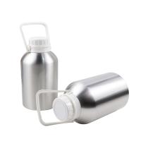 China Childproof Cap 169OZ 5L Essential Oil Aluminum Bottles Custom Color for sale