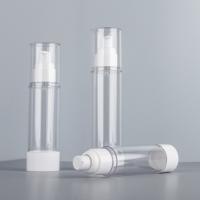 China White Custom 15ml 30ml 50ml Airless Pump Bottles Eye Gel Face Serum Bottle for sale