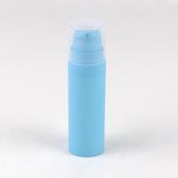 China OEM Blue Airless Cosmetics Lotion Pump Bottle 3oz Face Serum Blue Bottle for sale