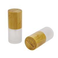 China ODM 10g To 200g Bamboo Lotion Containers 3oz 4oz 6oz Glass Cream Jar With Bamboo Lid for sale