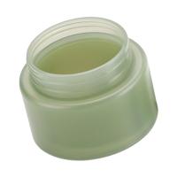 China Matcha Green Cosmetic Glass Jars 15g Glass Containers For Skin Care Products for sale