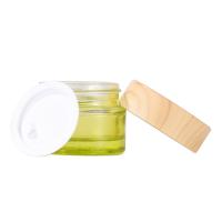 China 5ml 10ml 20ml 30ml 100ml Cosmetic Glass Jars Avocado Green Body Butter Packaging for sale