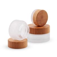 China 0.5OZ 1.76OZ 2OZ Ointment Cream Matte Glass Jar Frosted Glass Makeup Containers for sale