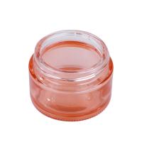 China MSDS EMC Eye Cream Cosmetic Glass Jars Pomegranate Red Empty Face Cream Containers for sale