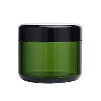 China Algal Green Turmeric 6.8OZ 200ml Cosmetic Glass Jars Custom Logo for sale