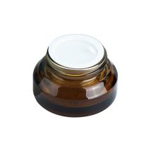 China 1OZ 1.8OZ 2.8OZ 3.5OZ Cosmetic Glass Jars Brownness Glass Lotion Containers for sale
