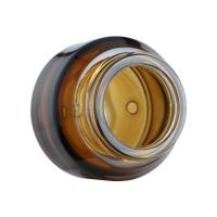 China 1OZ 1.8OZ 2.8OZ 3.5OZ Cosmetic Glass Jars Brownness Glass Lotion Containers for sale