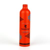 China Electroplate Orange Aluminum Lotion Bottle 100ml 150ml Empty Moisturizer Containers for sale