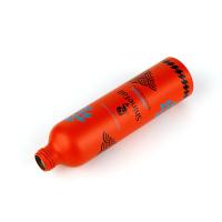 China Electroplate Orange Aluminum Lotion Bottle 100ml 150ml Empty Moisturizer Containers for sale