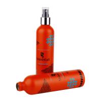 China Electroplate Orange Aluminum Lotion Bottle 100ml 150ml Empty Moisturizer Containers for sale