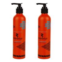 China Electroplate Orange Aluminum Lotion Bottle 100ml 150ml Empty Moisturizer Containers for sale