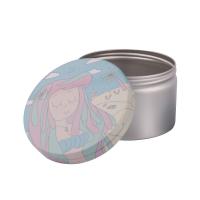 China Custom Printed 200ml 250ml Cosmetic Jars 4 OZ 6.8 OZ 8.5 Oz Metal Tins for sale