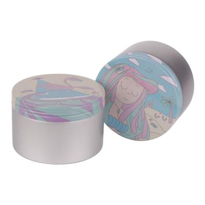 China Custom Printed 200ml 250ml Cosmetic Jars 4 OZ 6.8 OZ 8.5 Oz Metal Tins for sale