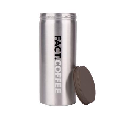 China Electroplate 100g Aluminium Tin Round Metal Canister Candy Cookie Biscuit Tin Packaging for sale