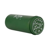 China 15ML To 250ML Green Round Aluminum Canisters Embossed Logo Empty Coffee Can for sale