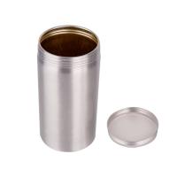 China Food Safe 10ml To 300ml Aluminum Canisters Cylinder Coffee Bean Tea Jar Packaging for sale