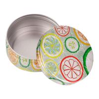 China 50mL 60mL 80mL Aluminium Screw Cap Jar Lemon Print Aluminum Cosmetic Containers for sale