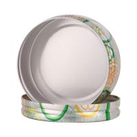 China 50mL 60mL 80mL Aluminium Screw Cap Jar Lemon Print Aluminum Cosmetic Containers for sale