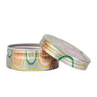China 50mL 60mL 80mL Aluminium Screw Cap Jar Lemon Print Aluminum Cosmetic Containers for sale