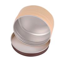 China PASSEN Rose Gold Aluminum Cosmetic Jars 100mL 120mL Lip Balm Aluminium Tins for sale