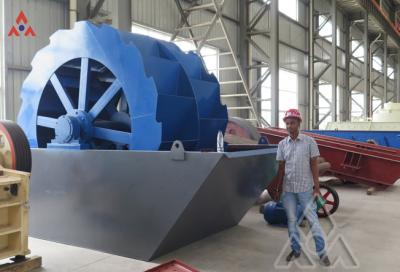 China Bucket Wheel Sand Washer 2600mm Diameter 20-50 t/h Capacity for Aggregate Washing for sale