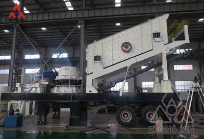 China Big Stone Crushing Plant Mobile Quarry Crusher With Vibrating Screen for sale